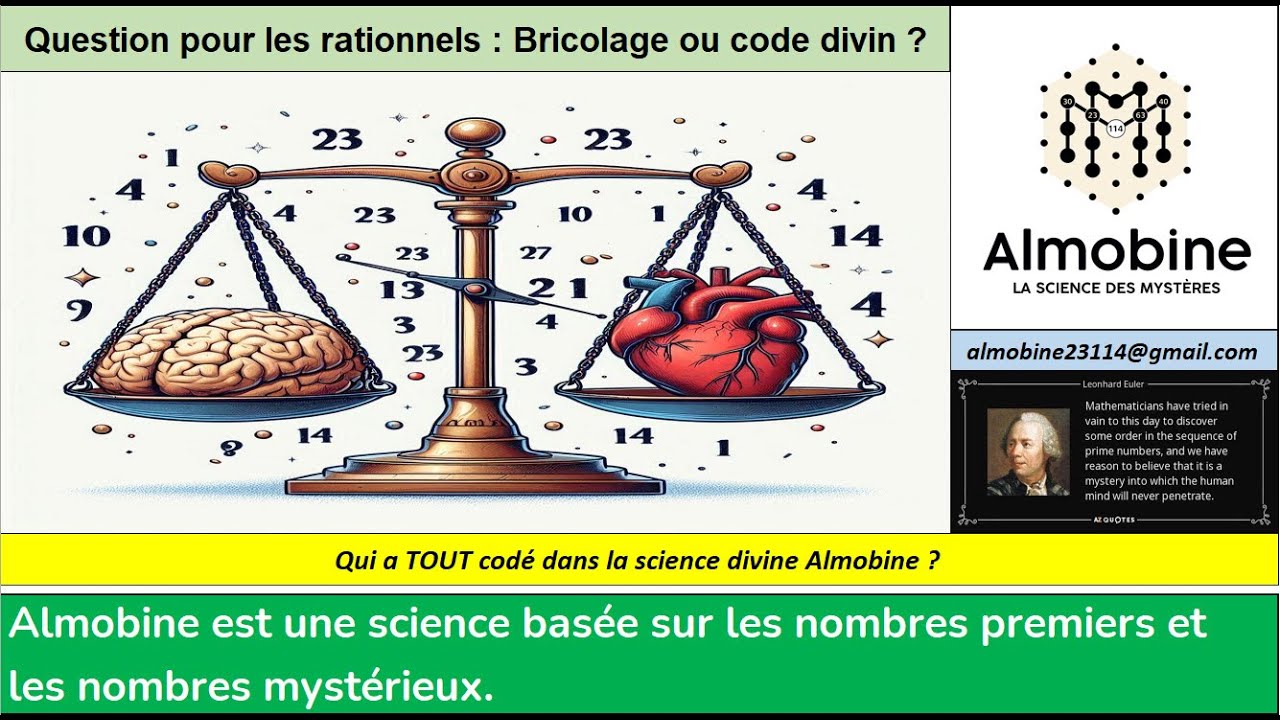 Question pour les rationnels : Bricolage ou code divin ? - YouTube
