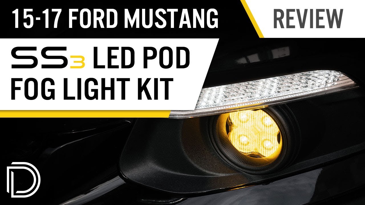 2015-2017 Ford Mustang SS3 LED Fog Light Kit | Diode Dynamics - YouTube