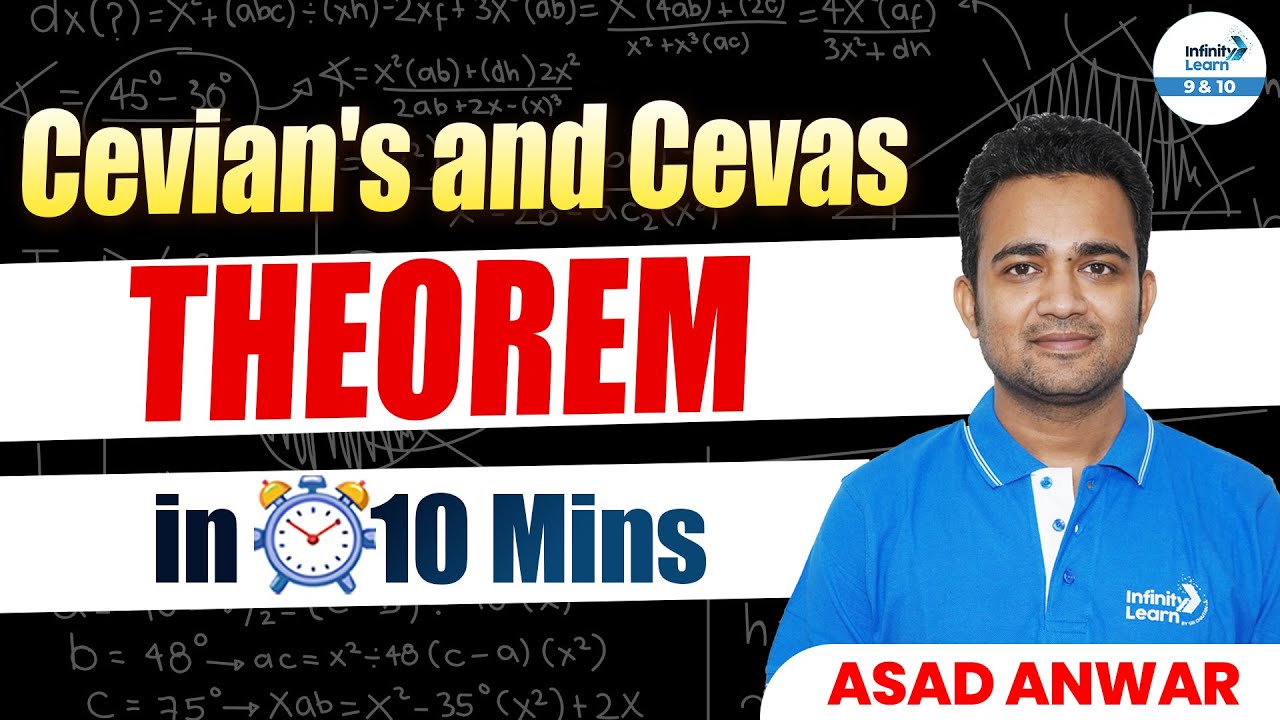 Cevians and Ceva's Theorem | #ConceptsUnder10Mins | Class 10 Maths | # ...