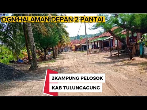 KAMPUNG TERLUAR DI KAB TULUNGAGUNG YANG BERHALAMAN DEPAN RUMAH LAUT.