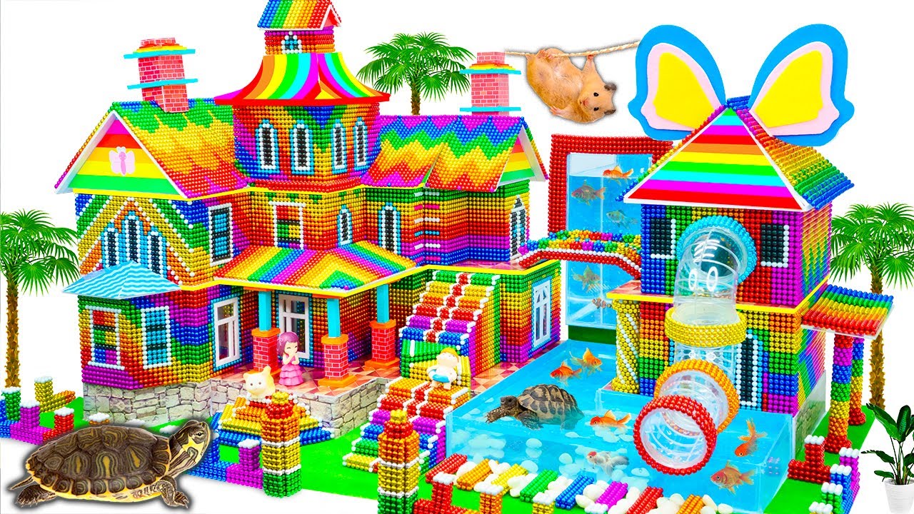 Satisfying Video - Build The Most Beautiful Hamster House Has Tunnels ...