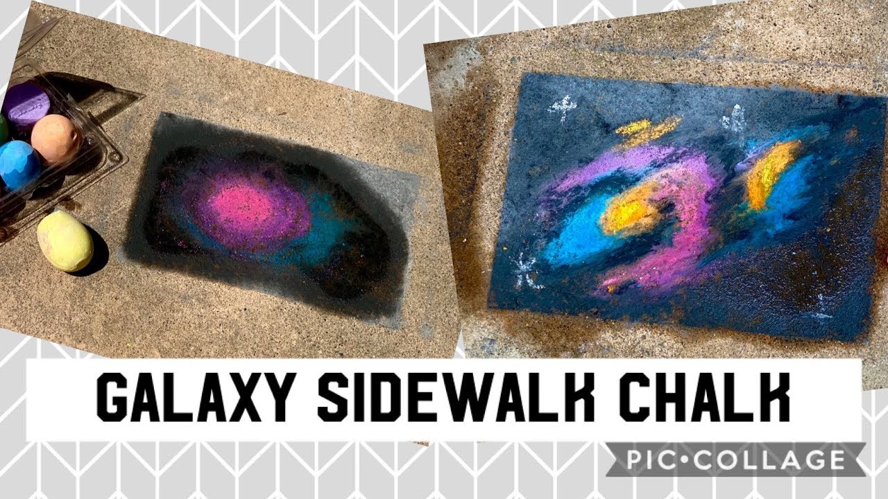 DIY Galaxy Sidewalk Chalk Tutorial for Quarantine - YouTube