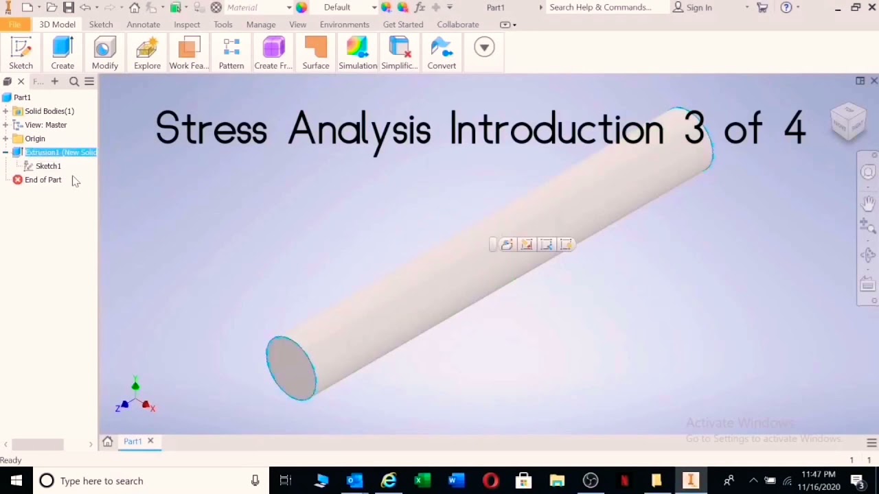 Stress Analysis Introduction 3of4 - YouTube