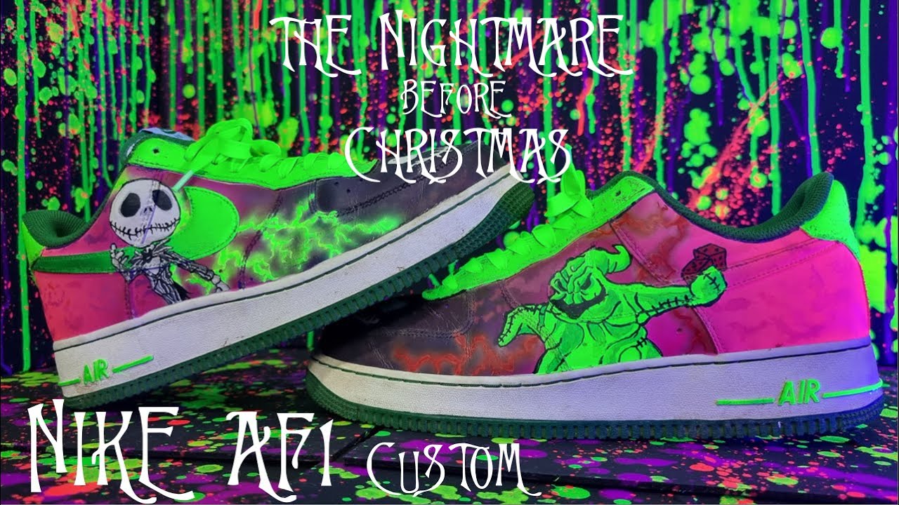 THE NIGHTMARE BEFORE CHRISTMAS - Nike AF1 Custom - customized AF1 ...