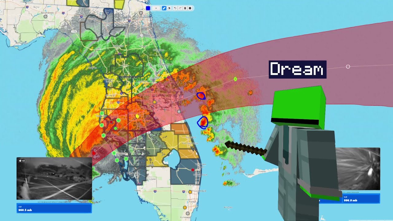 LIVE - MAJOR HURRICANE COVERAGE (From Florida) Dream VOD (10/09/24 ...