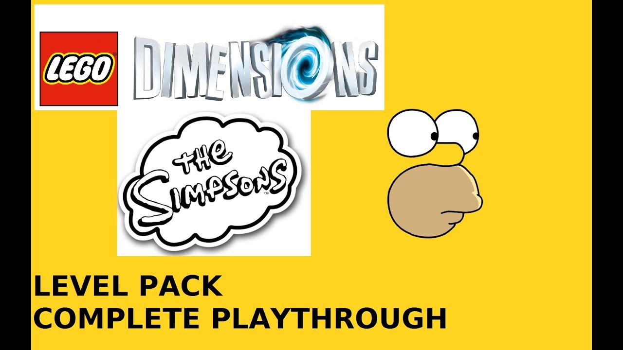 Lego Dimensions: The Simpsons Level Pack Complete + 100%PlayThrough ps4 ...