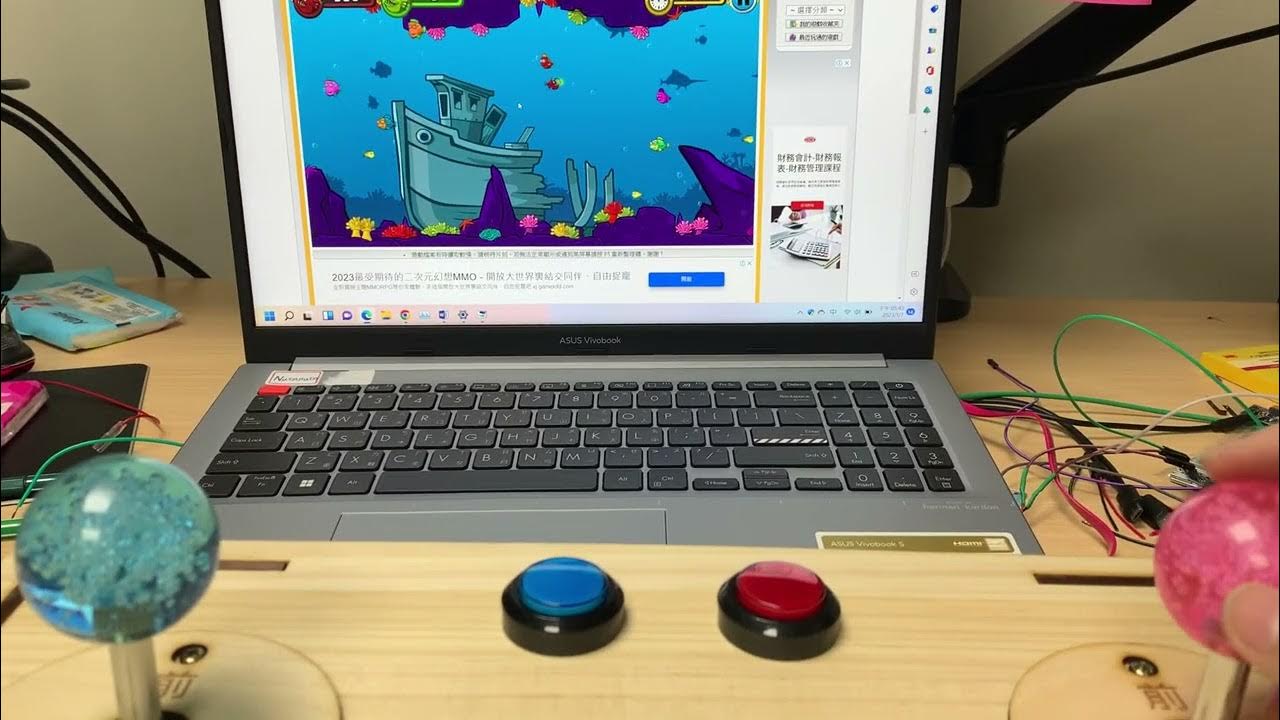 ESP32 in a Joystick Controller - YouTube