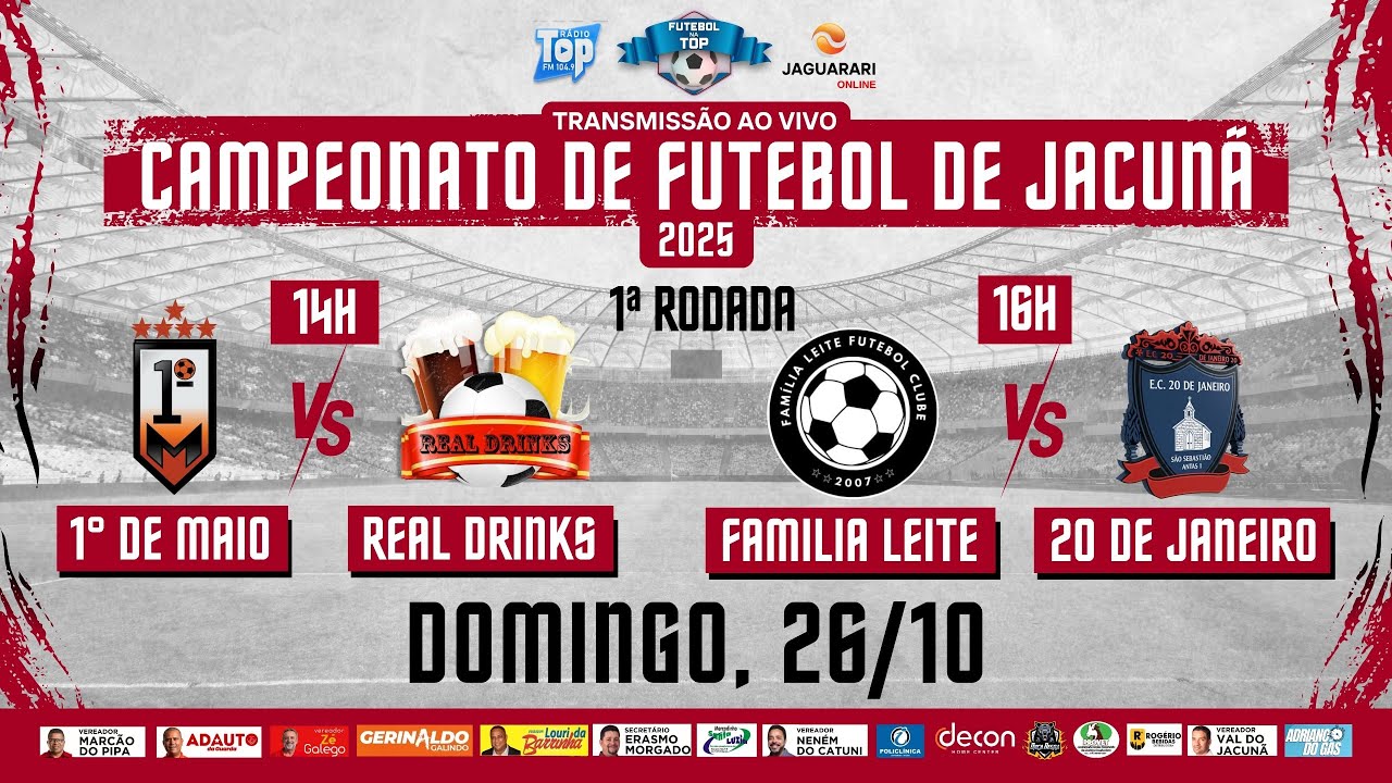 CAMPEONATO DE JACUNÃ ↔ 26_10_2025 [1º DE MAIO x REAL DRINKS FAMÍLIA ...