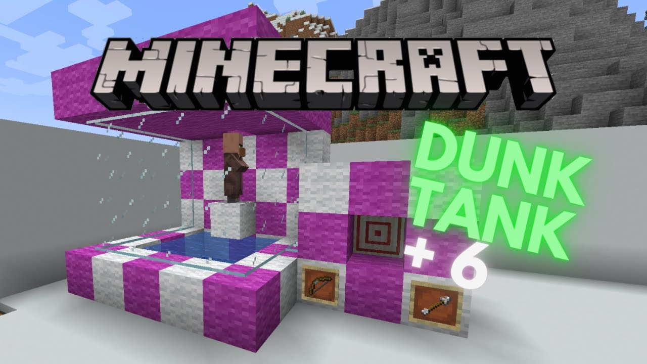 Minecraft: Dunk Tank + Six Arcade or Carnival Builds - YouTube