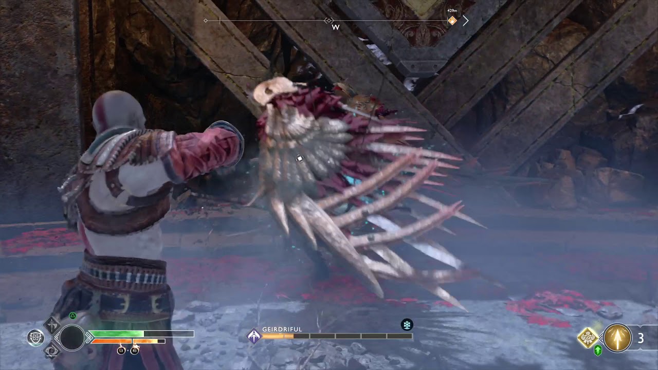God of War: Taking down Valkyrie Geirdriful - YouTube