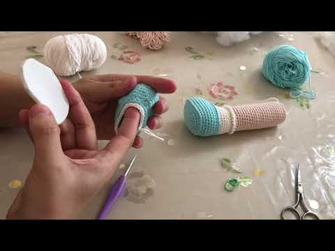 El işi Ayakkabı ve bacak yapımı  #Amigurumi teknikleri ( yeni başlayanlar)
