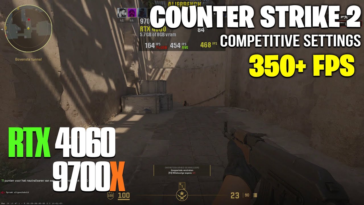 9700X & RTX 4060 | Counter Strike 2 - YouTube