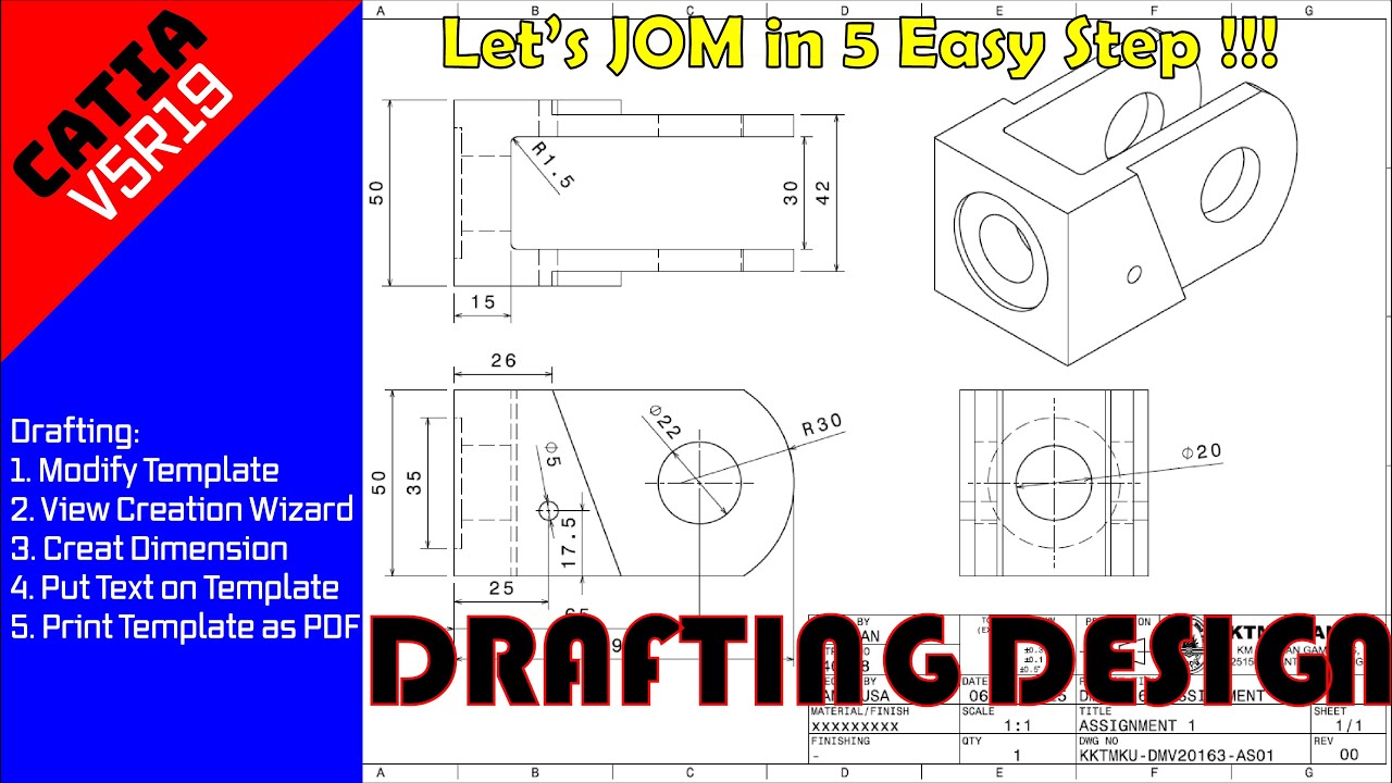 CAD Drafting Design using CAD Part Design 6 - YouTube