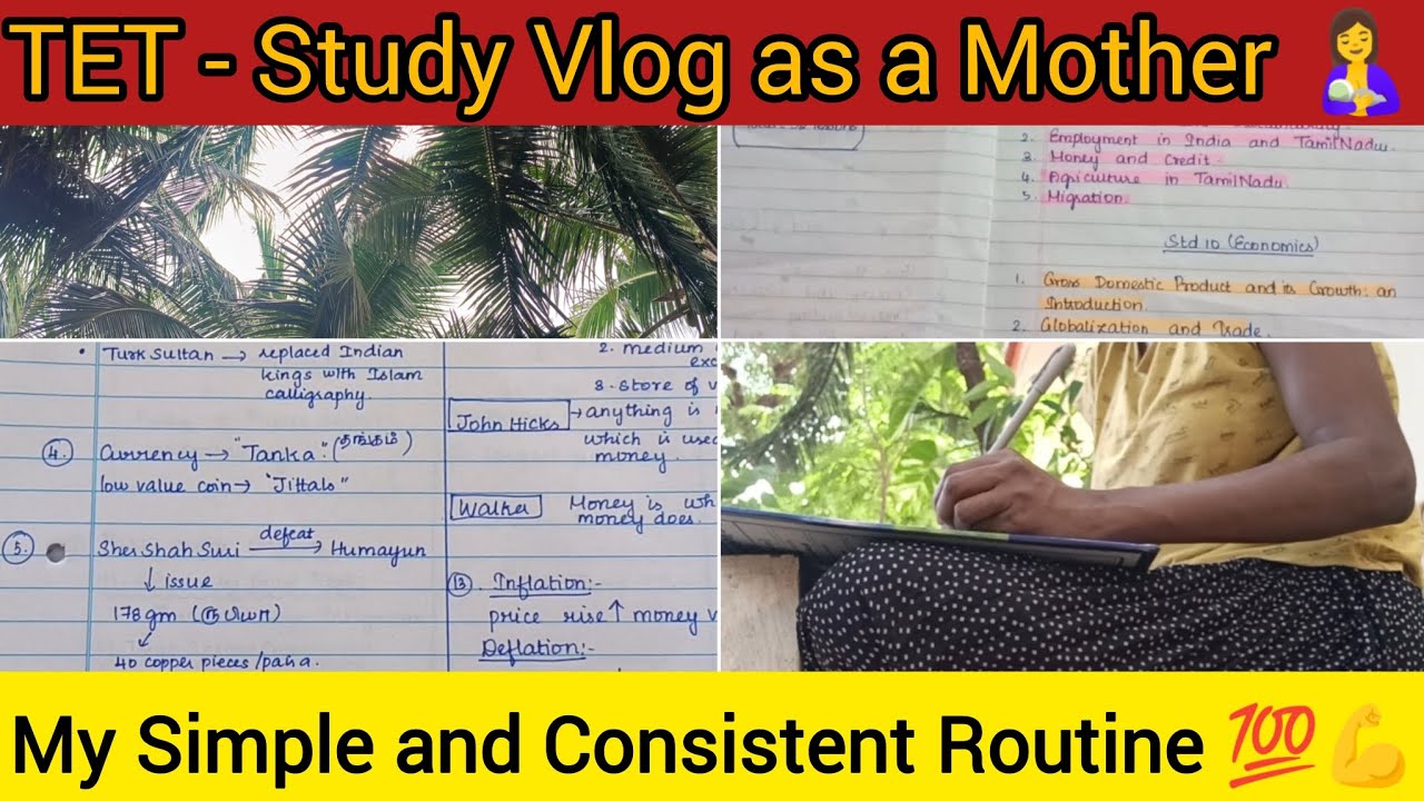 |TNTET Study Vlog of Mother| Daily Study Routine - YouTube