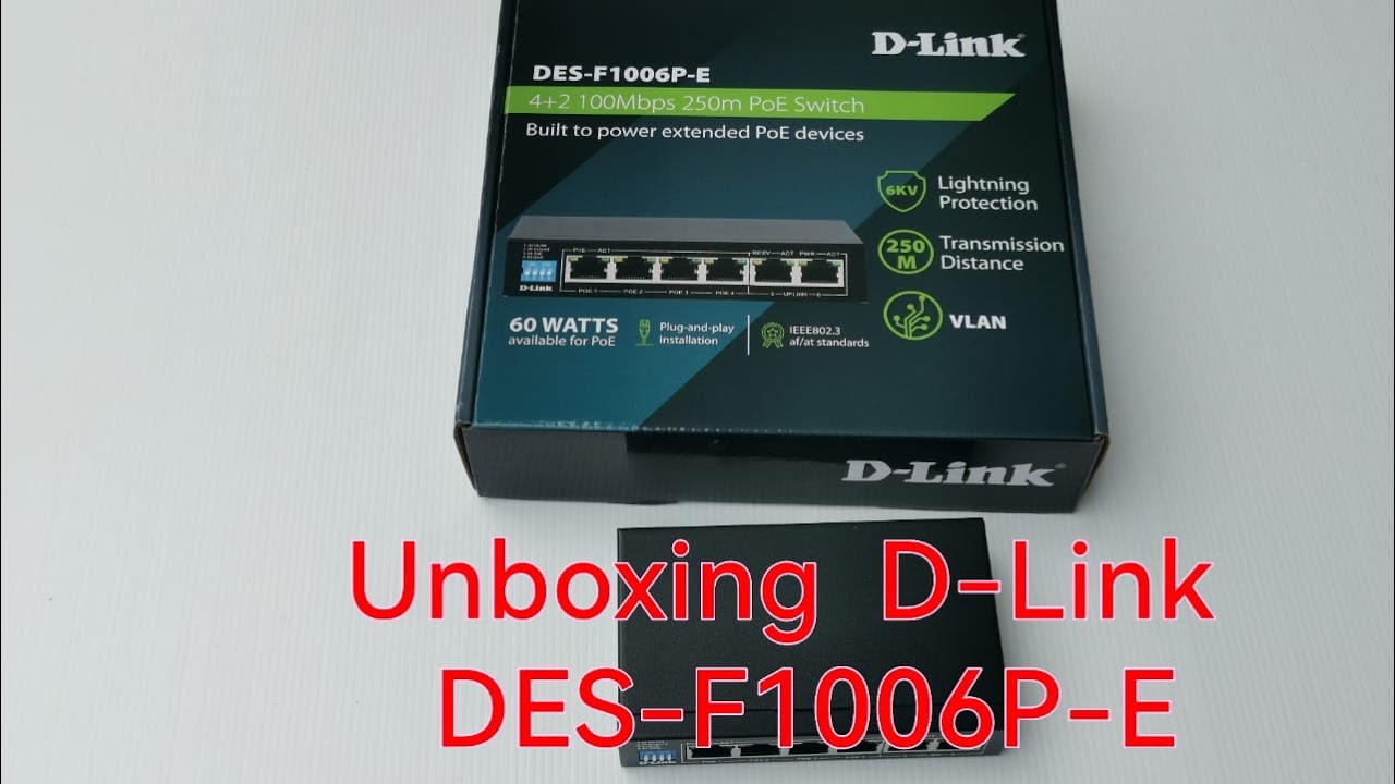 Unboxing PoE D-Link DES-F1006P-E - YouTube