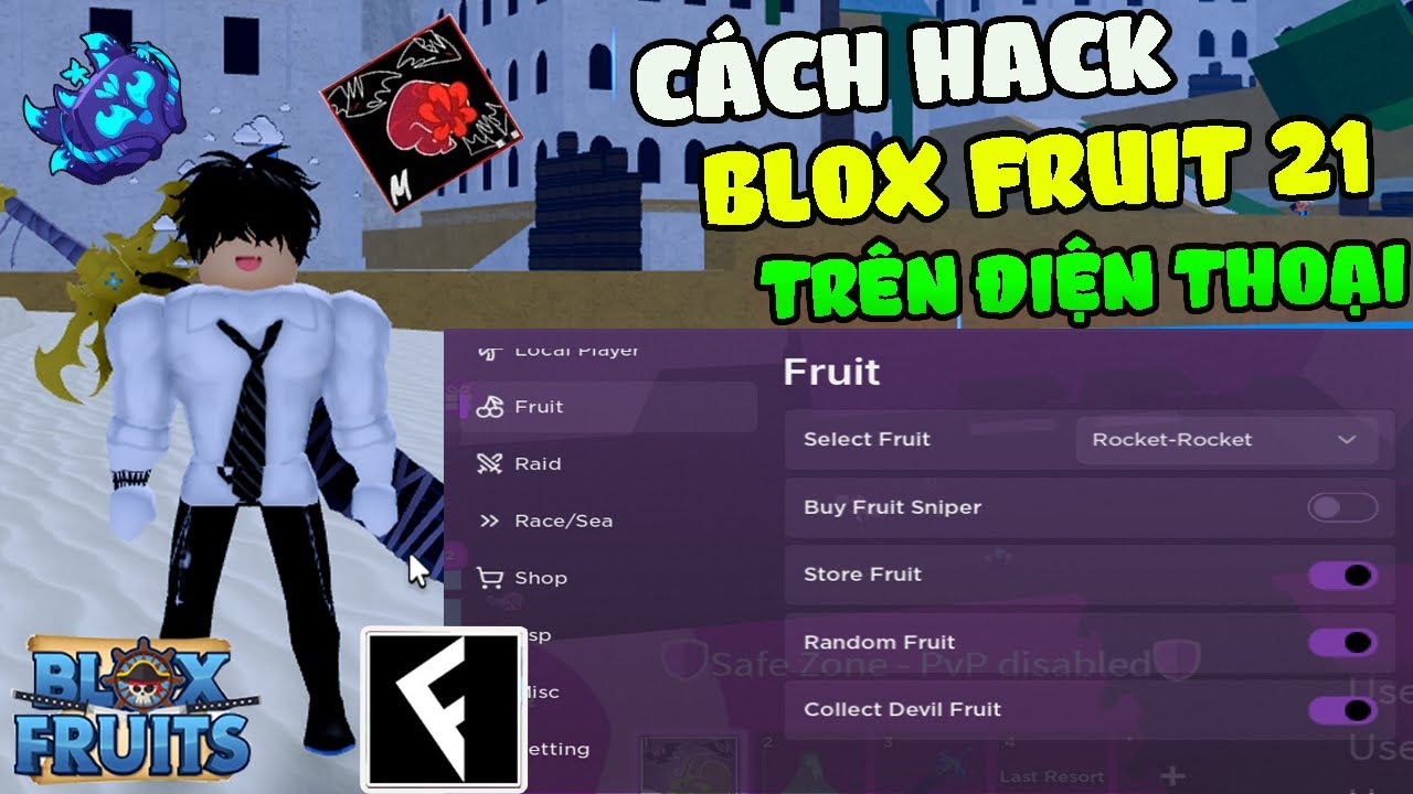 Cách Hack Blox Fruits 20 Trên Điện Thoại Menu Full Chức Năng Vip Tạo ...