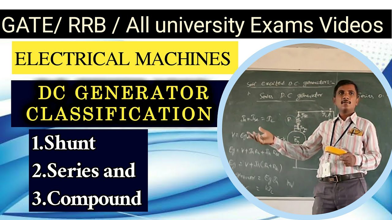 DC Machines | classification of DC generators | shunt, series and ...