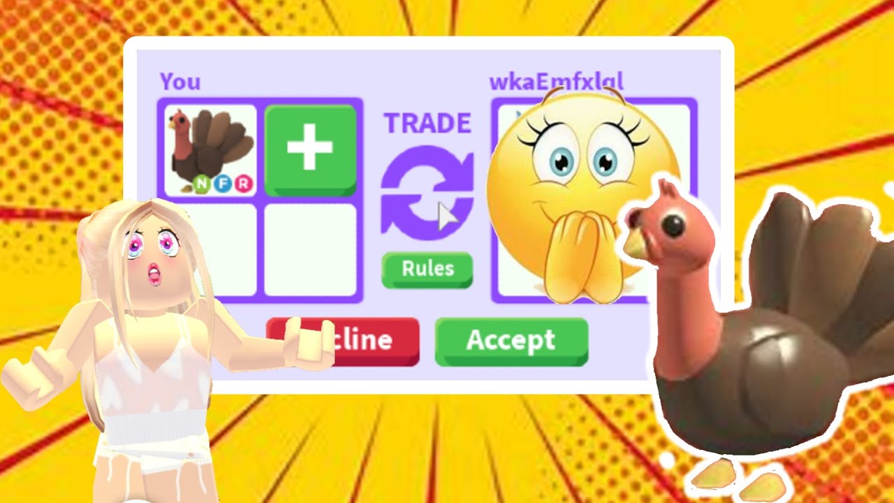 What people trade for a Neon Turkey! ROBLOX Adopt Me - YouTube