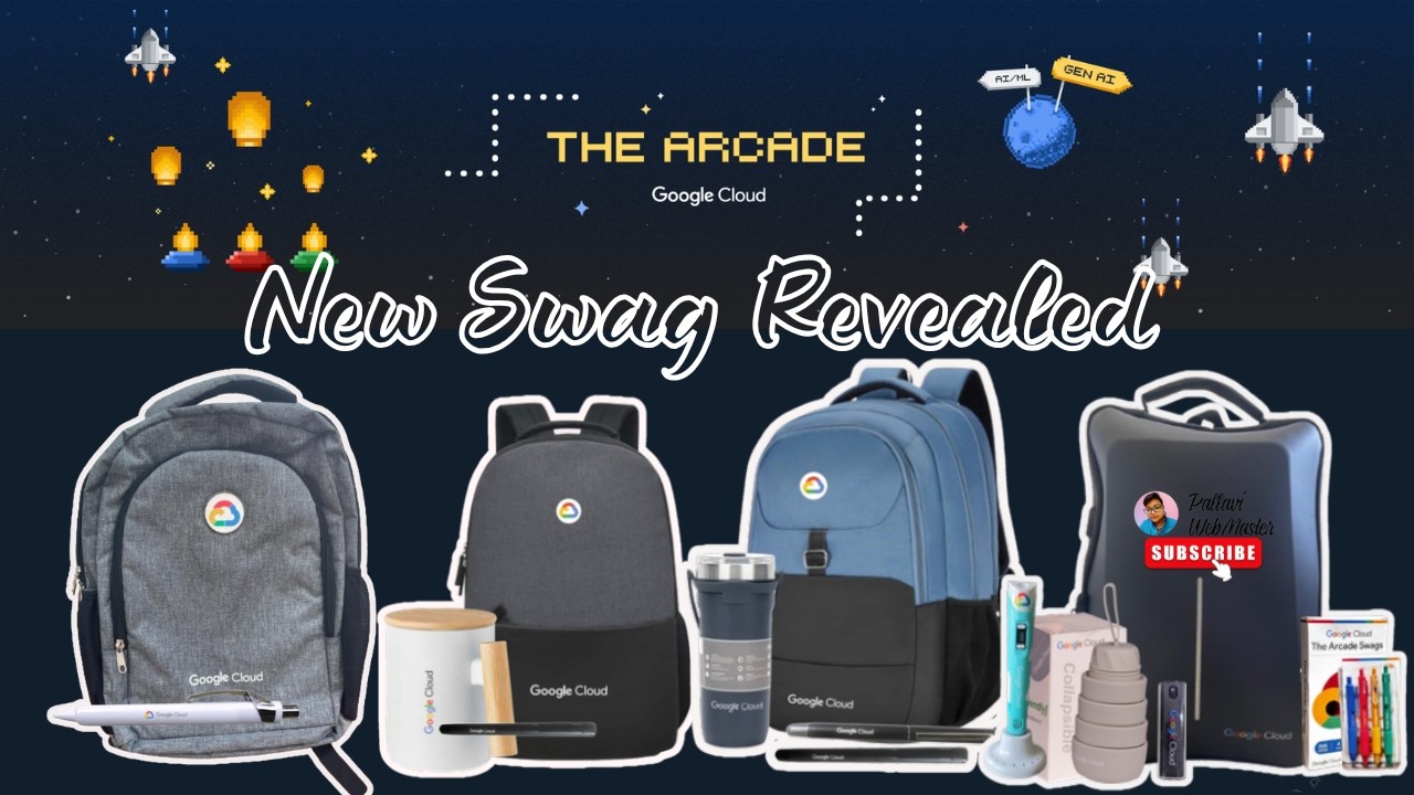 Exciting New Google Cloud Swag Revealed! 🎒 The Arcade Collection ...