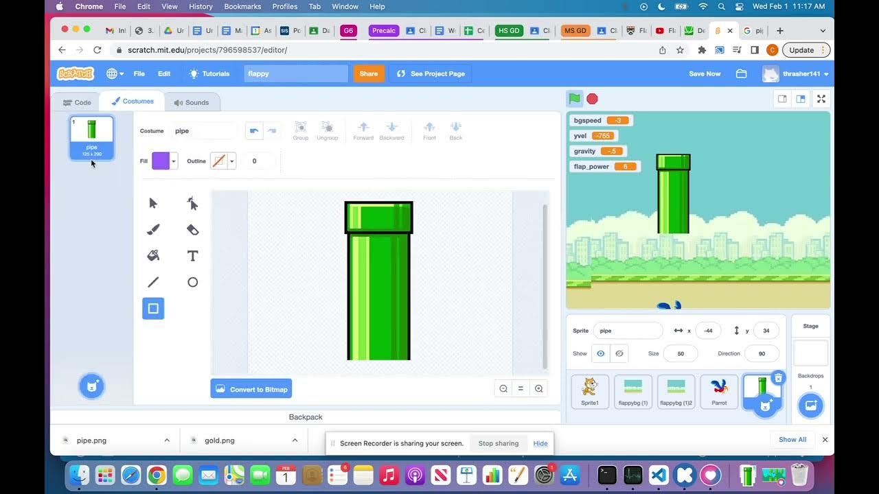 Flappy Bird part 3 - pipes - YouTube