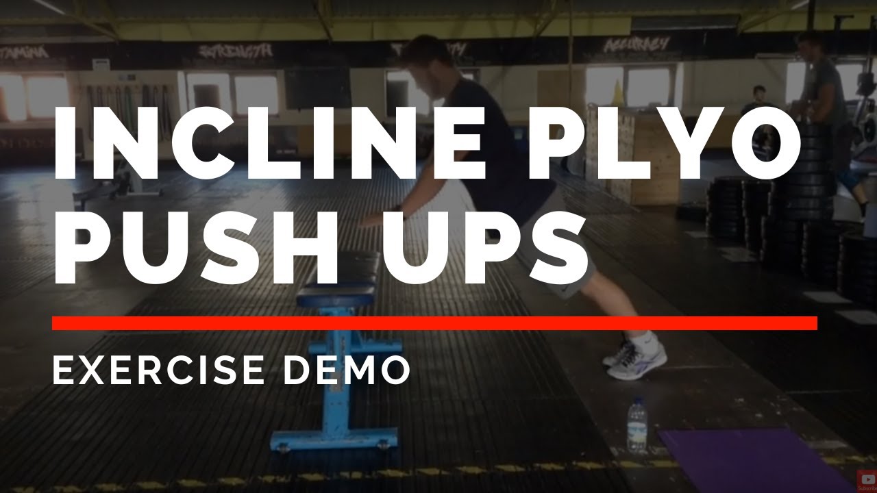 Rugby Renegade | Incline plyo Push Up Exercise Demo - YouTube
