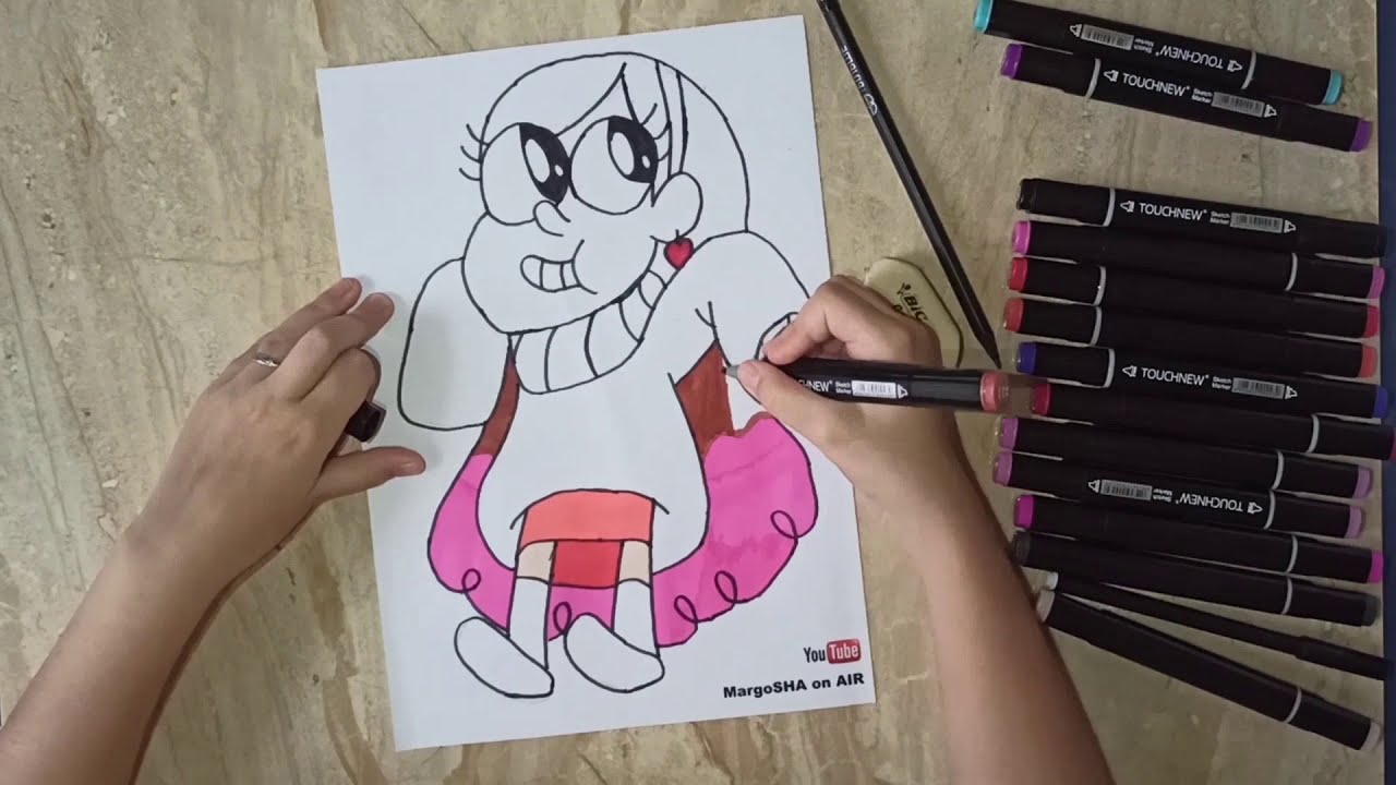 How to draw Mabel Pines | Paint ART | Step by step | Speed drawing ...