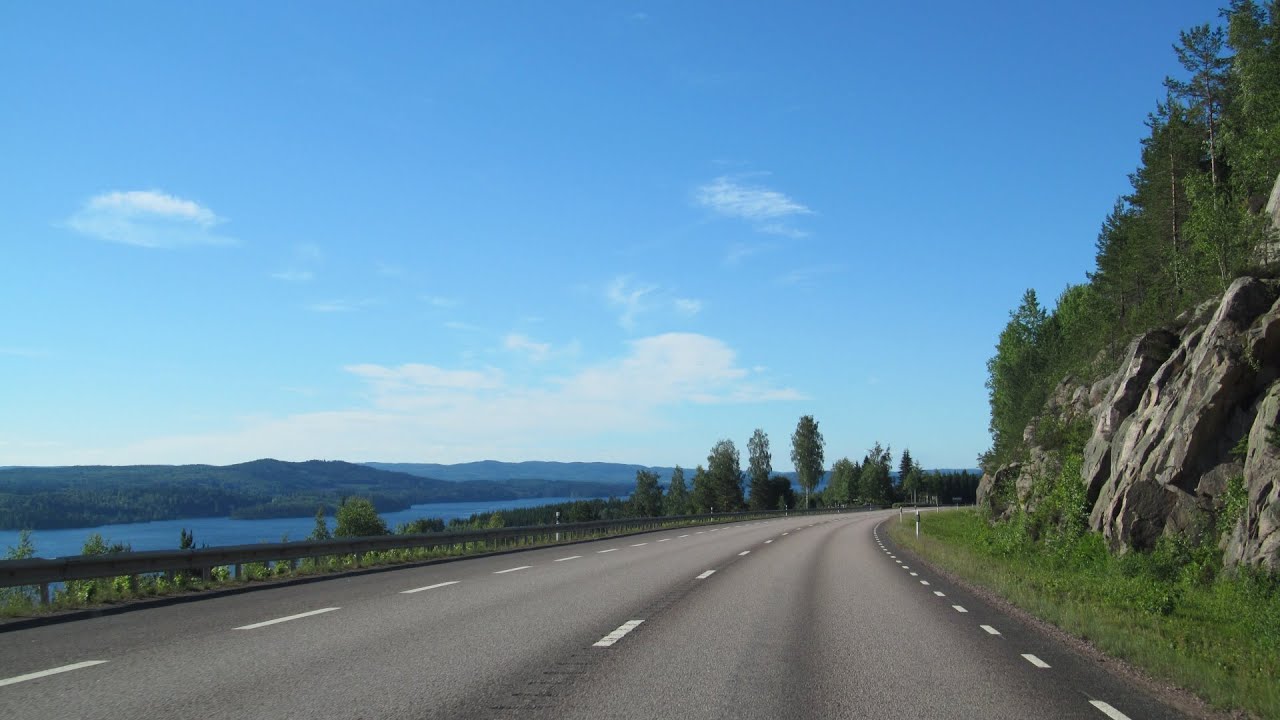 Sweden: E45 Torsby - Sunne (Värmland County) - YouTube