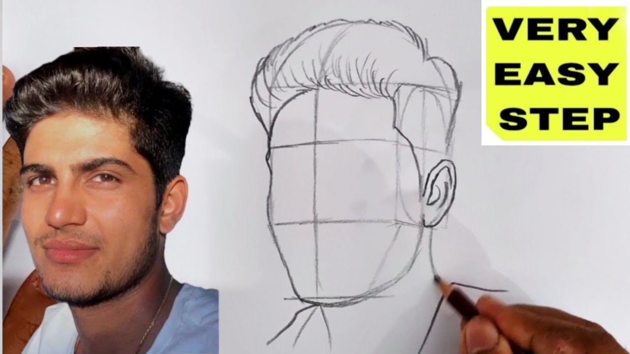 How to draw Shubman Gill Drawing || Easy Shubman Gill Drawing - YouTube