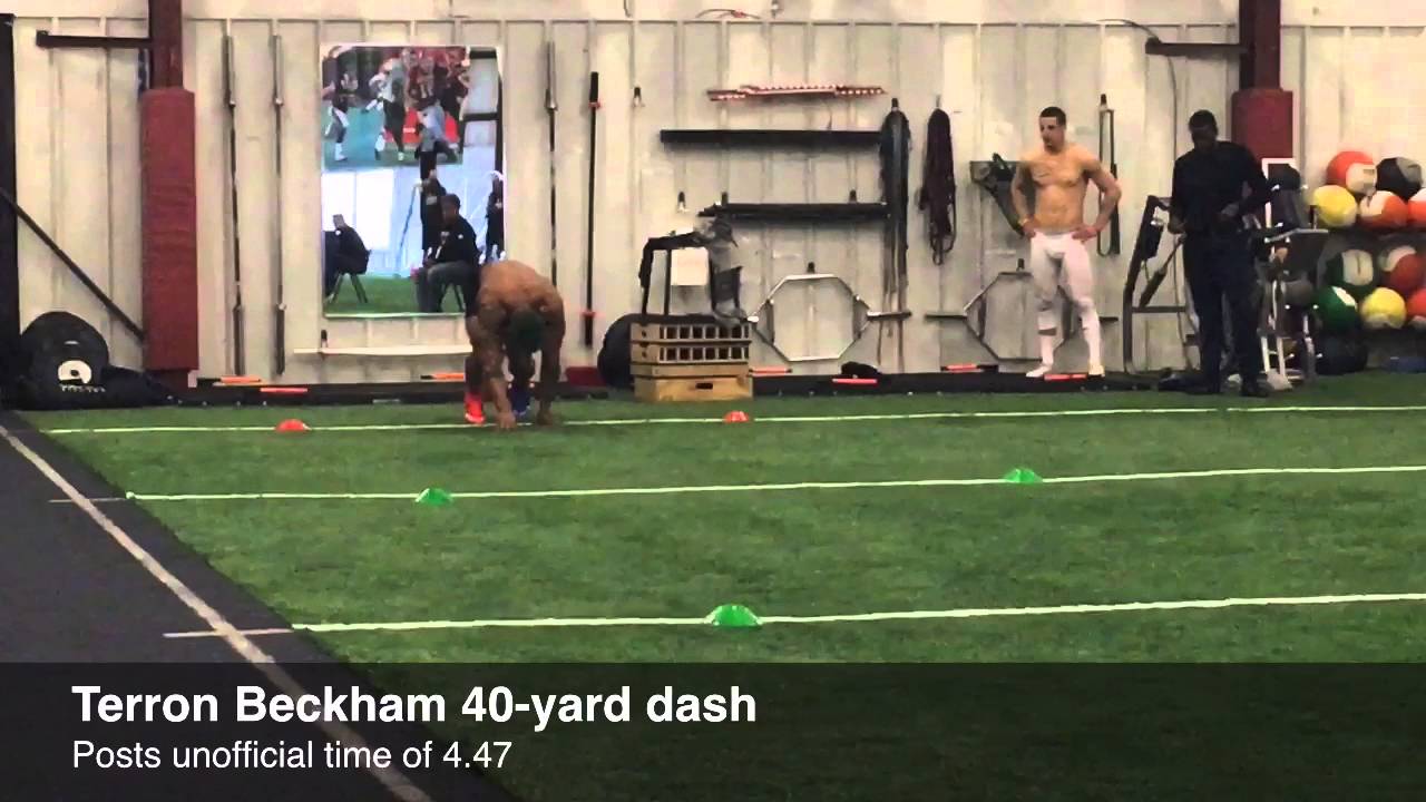 Terron Beckham 40-yard dash - YouTube