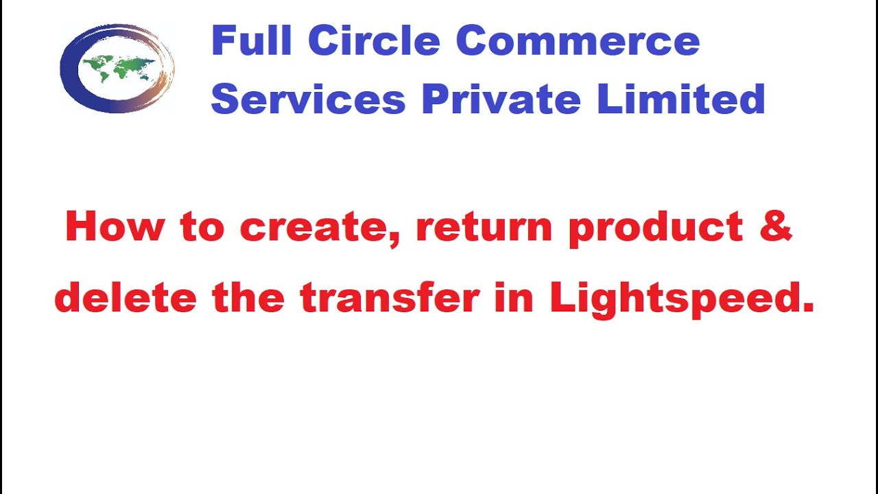 How to create & delete a Transfer in Lightspeed - YouTube
