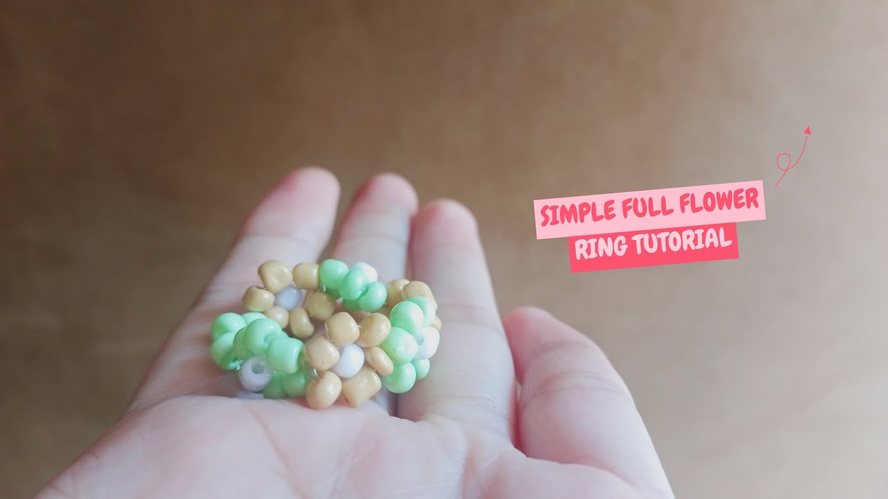 SIMPLE FULL FLOWER RING TUTORIAL - YouTube