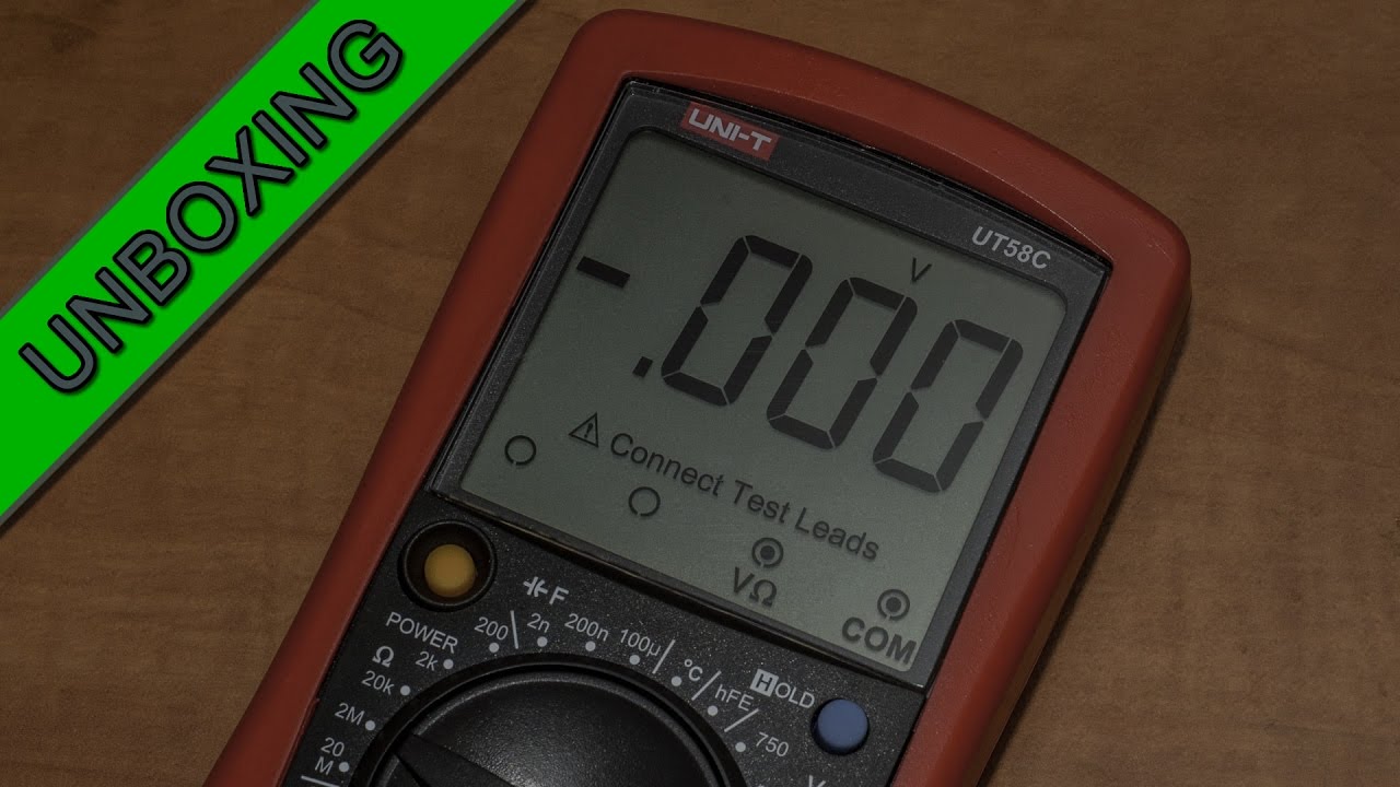 UNBOXING | Multimetr UNI-T UT58C - YouTube