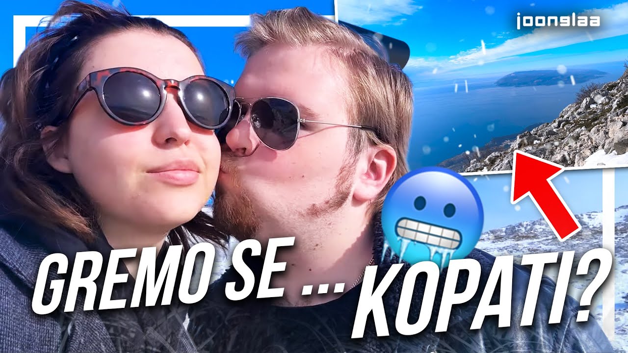 Gremo na morje Vlog! ... POZIMI?! 🥶 l Kaya Solo, Jure Tršan Blond - YouTube