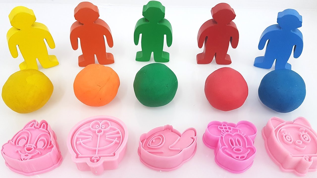 Learn Colors with Play Doh Mickey Mouse Learn colors Play doh Molds ...