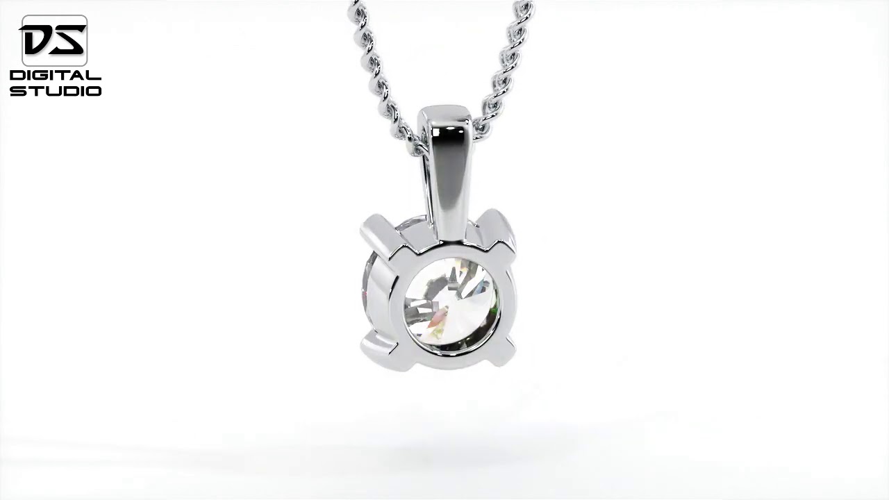 Diamond Pendant 3D Animation - YouTube