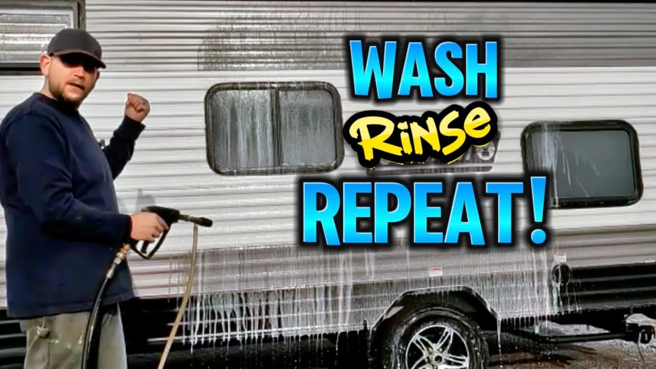 RV Pro Washing Tips: How To Make Your Travel Trailer SHINE Like NEW ...
