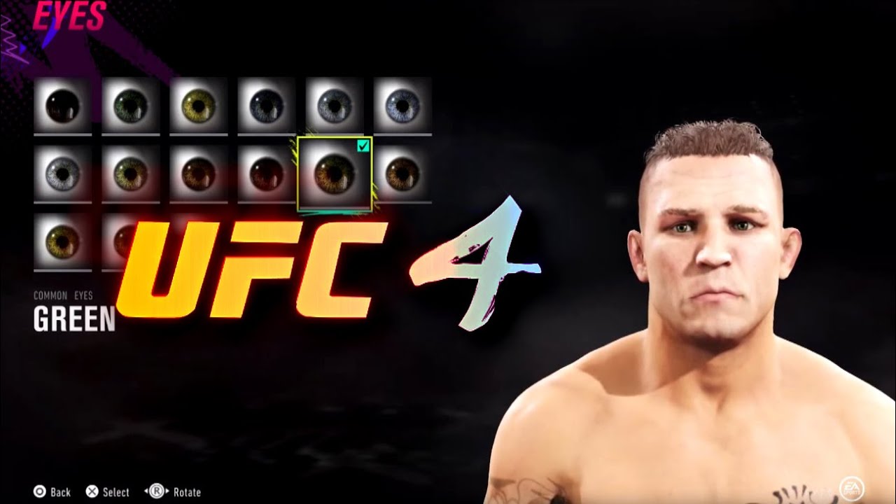 How to make John Wayne Parr in EA UFC 4 (CAF Formula) - YouTube