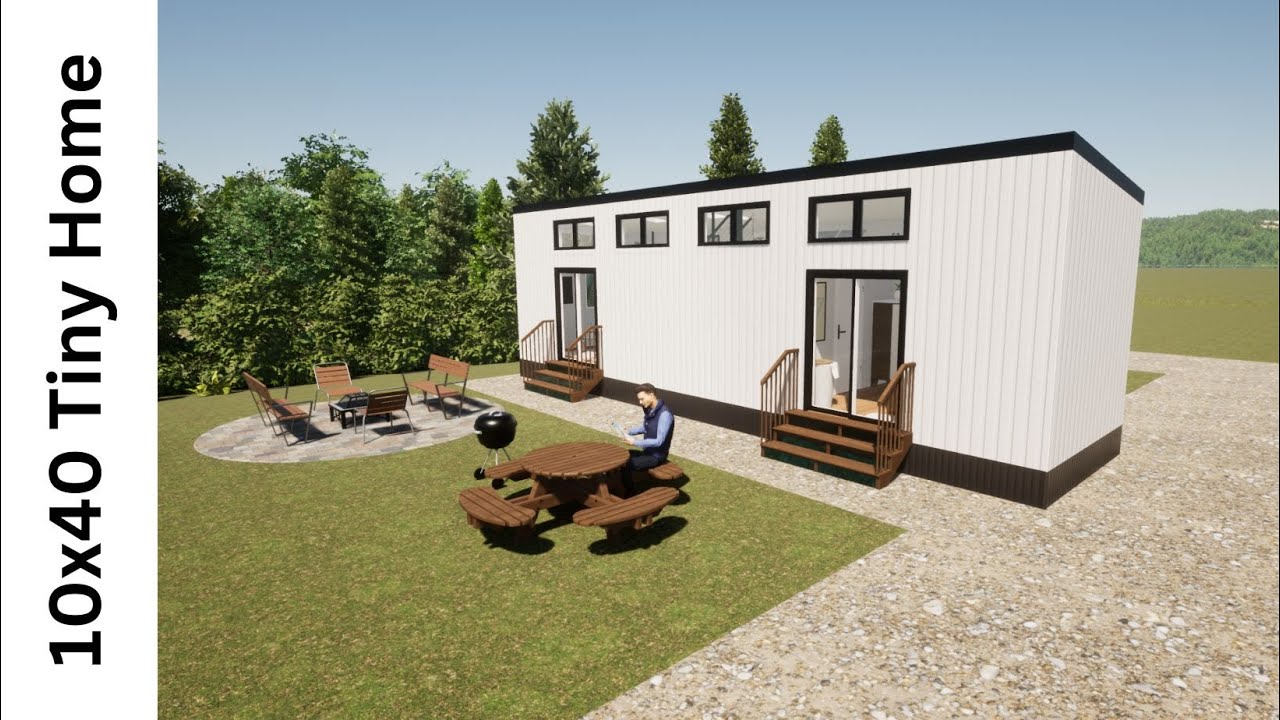 Georgian 10x40 Tiny Home - YouTube