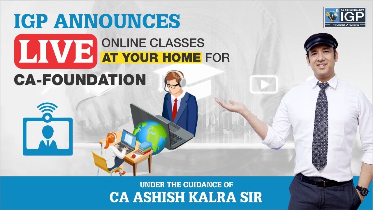 IGP announces | Live classes for | CA foundation - YouTube