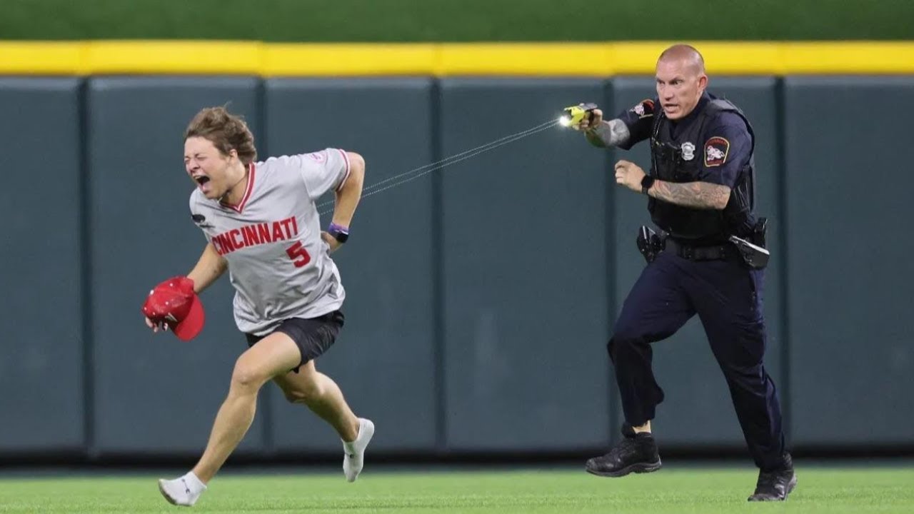 Reds Fan Hit With The Taser, NBA Finals, Stanley Cup Finals, NFL ...