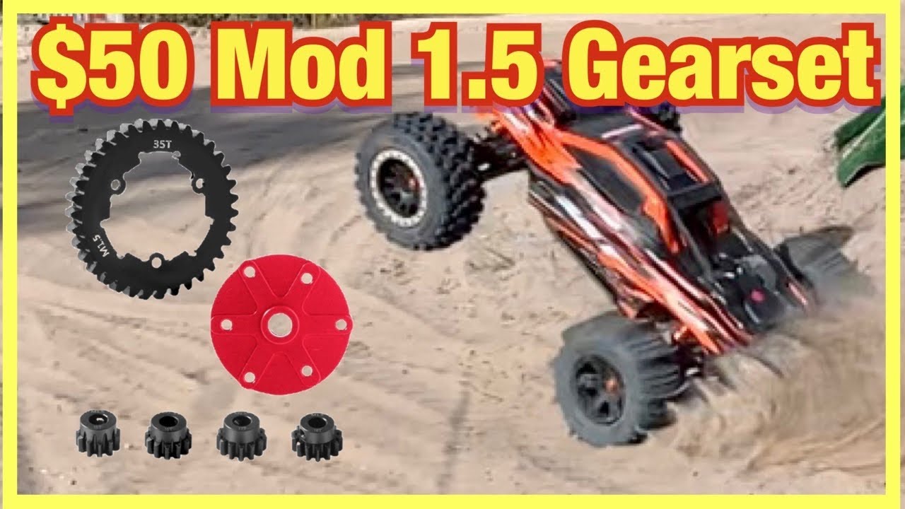 Cheap Amazon MOD1.5 Gearset for the XRT and XMAXX - YouTube
