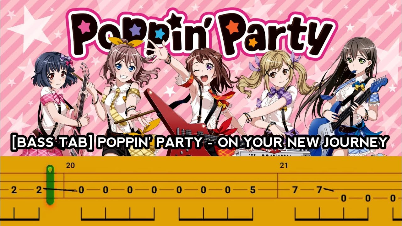[BASS TAB] POPPIN' PARTY - ON YOUR NEW JOURNEY - YouTube