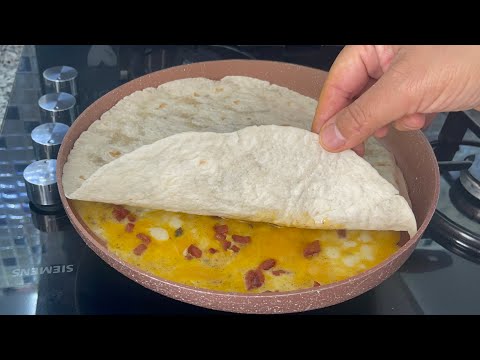 Bir Tane LAVAŞ ve İki YUMURTA Varsa Çok Pratik Kahvaltılık👌💯