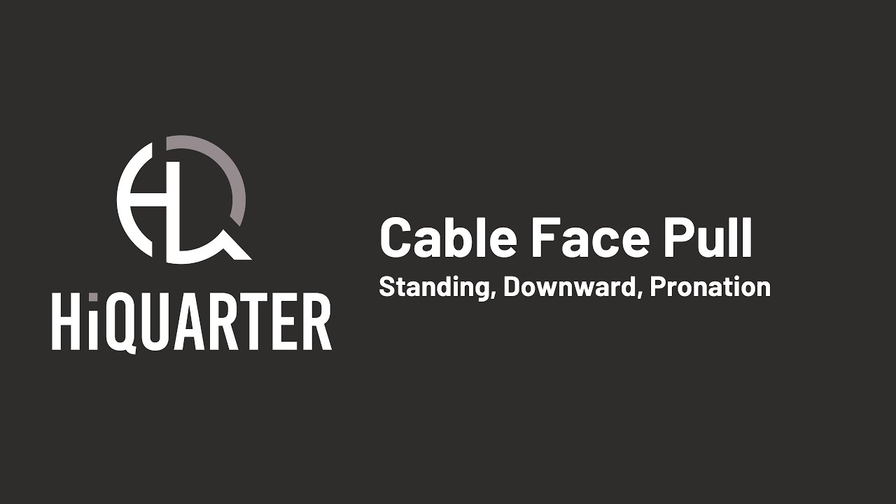 Cable Face Pull Standing, Downward, Pronation - YouTube