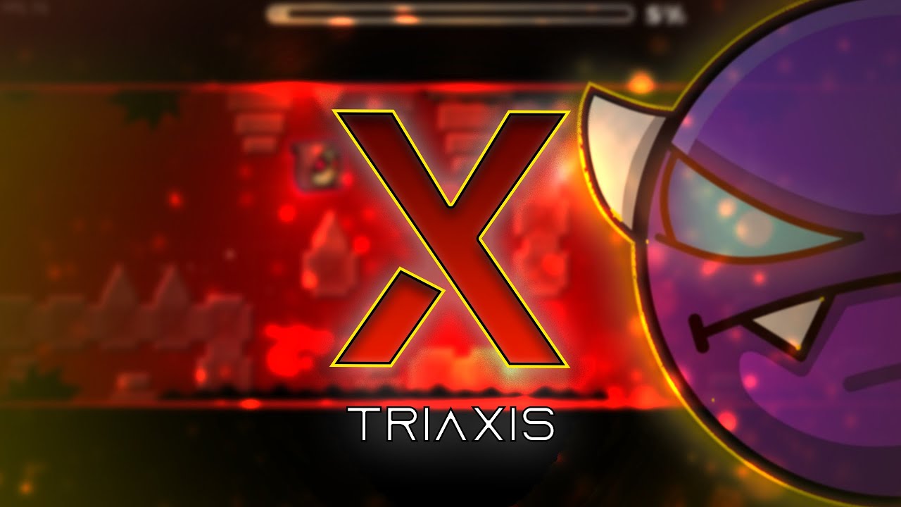 "X" by Triaxis | Easy Demon Geometry Dash - YouTube