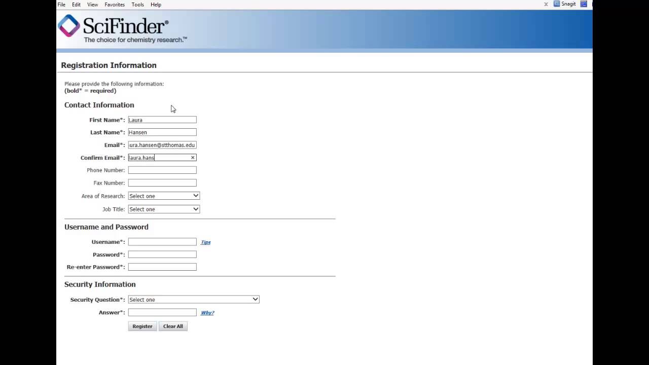 Scifinder Login