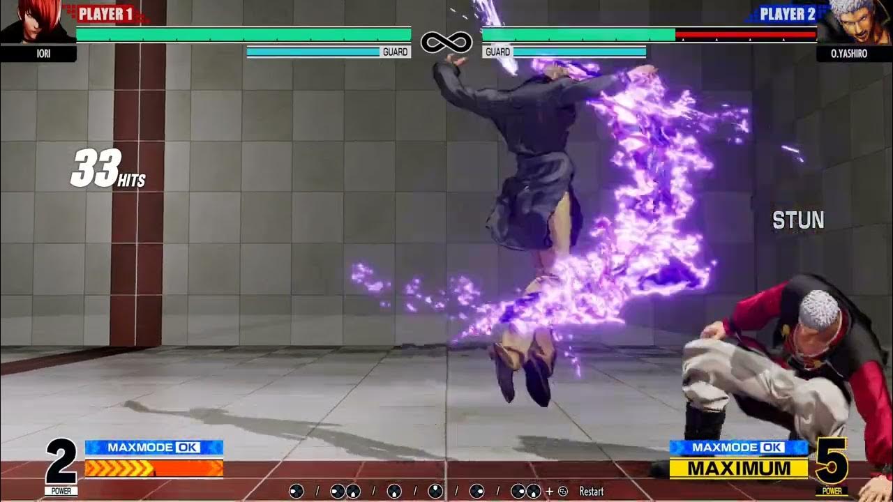 Iori Stun Combo KOFXV KOF15 - YouTube