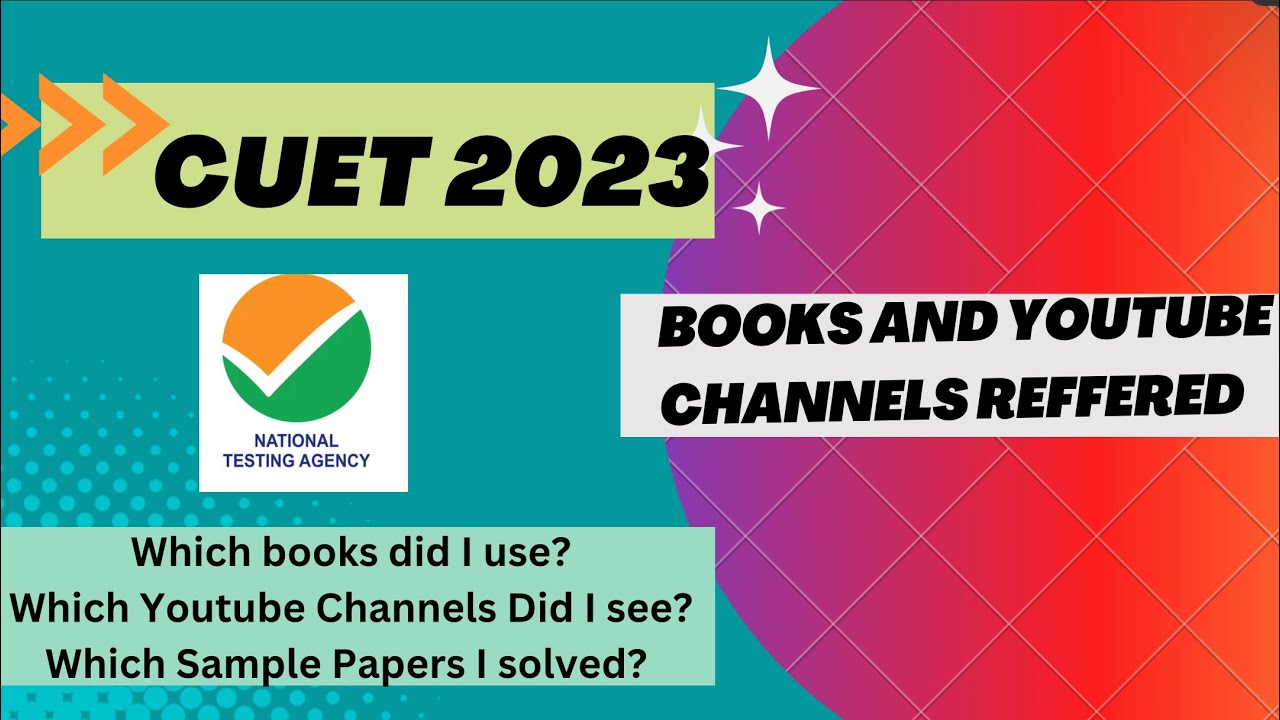 Which all Books and Youtube Channels did I refer during my CUET ...