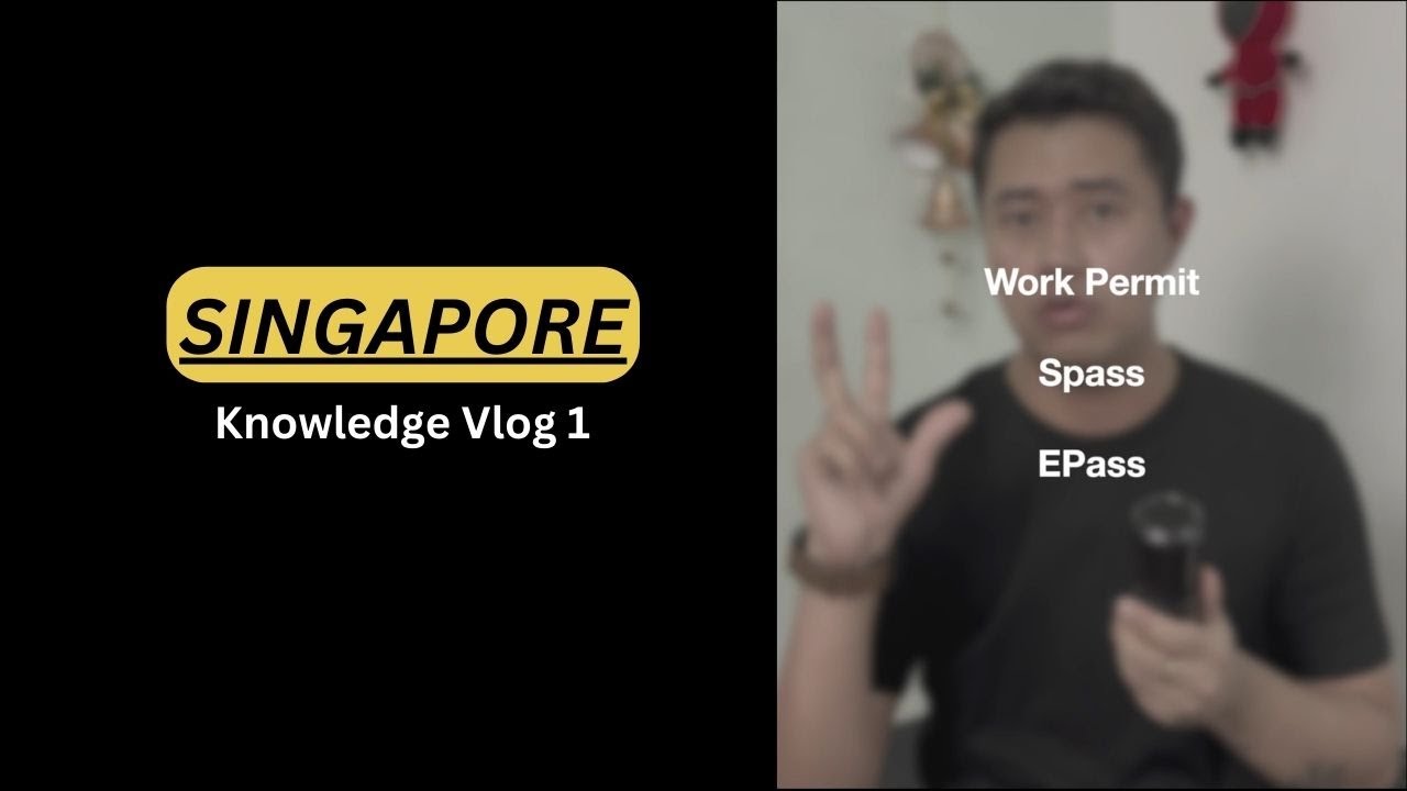 Singapore Knowledge Vlog 1: Spass WorkPermit Epass - YouTube