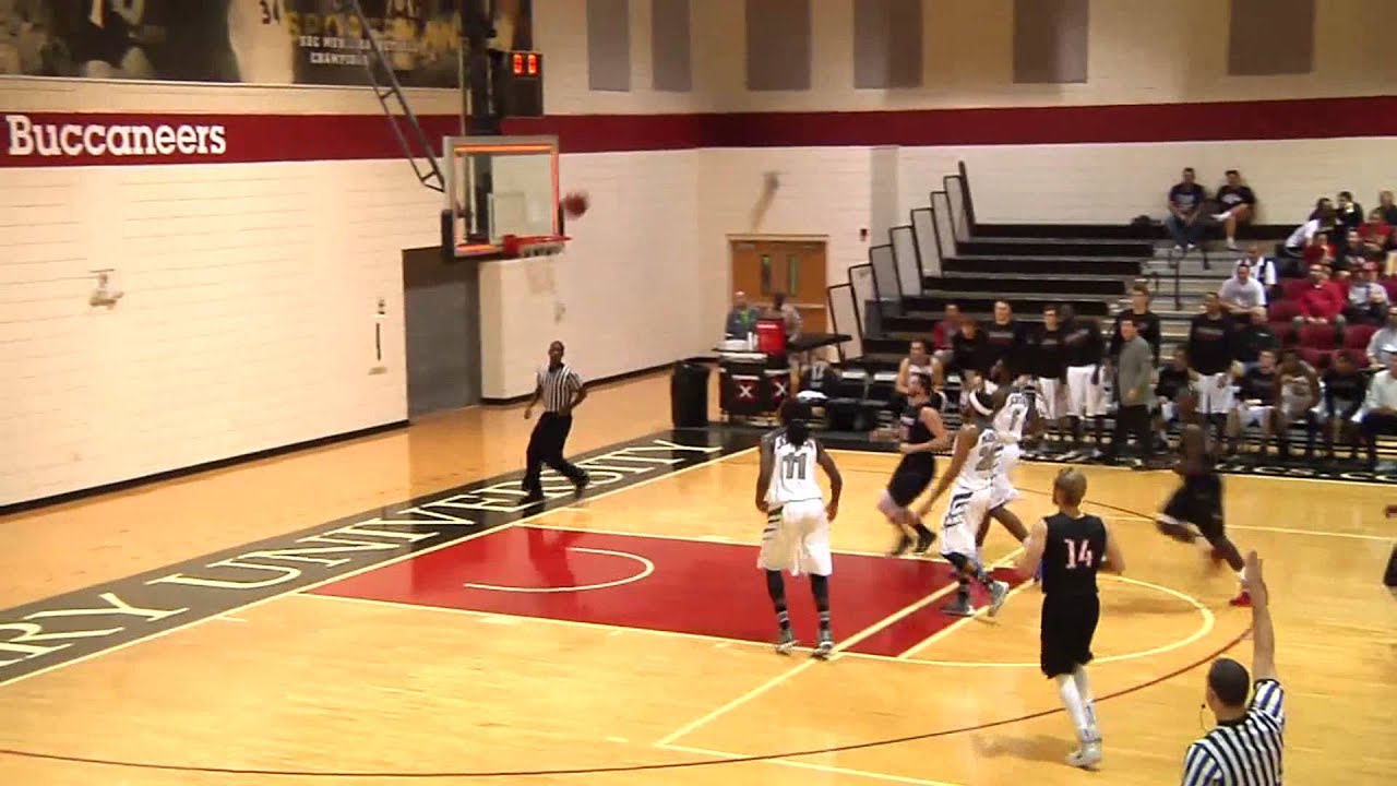 Deric Hill hits a half court buzzer beater vs. Florida Tech - YouTube